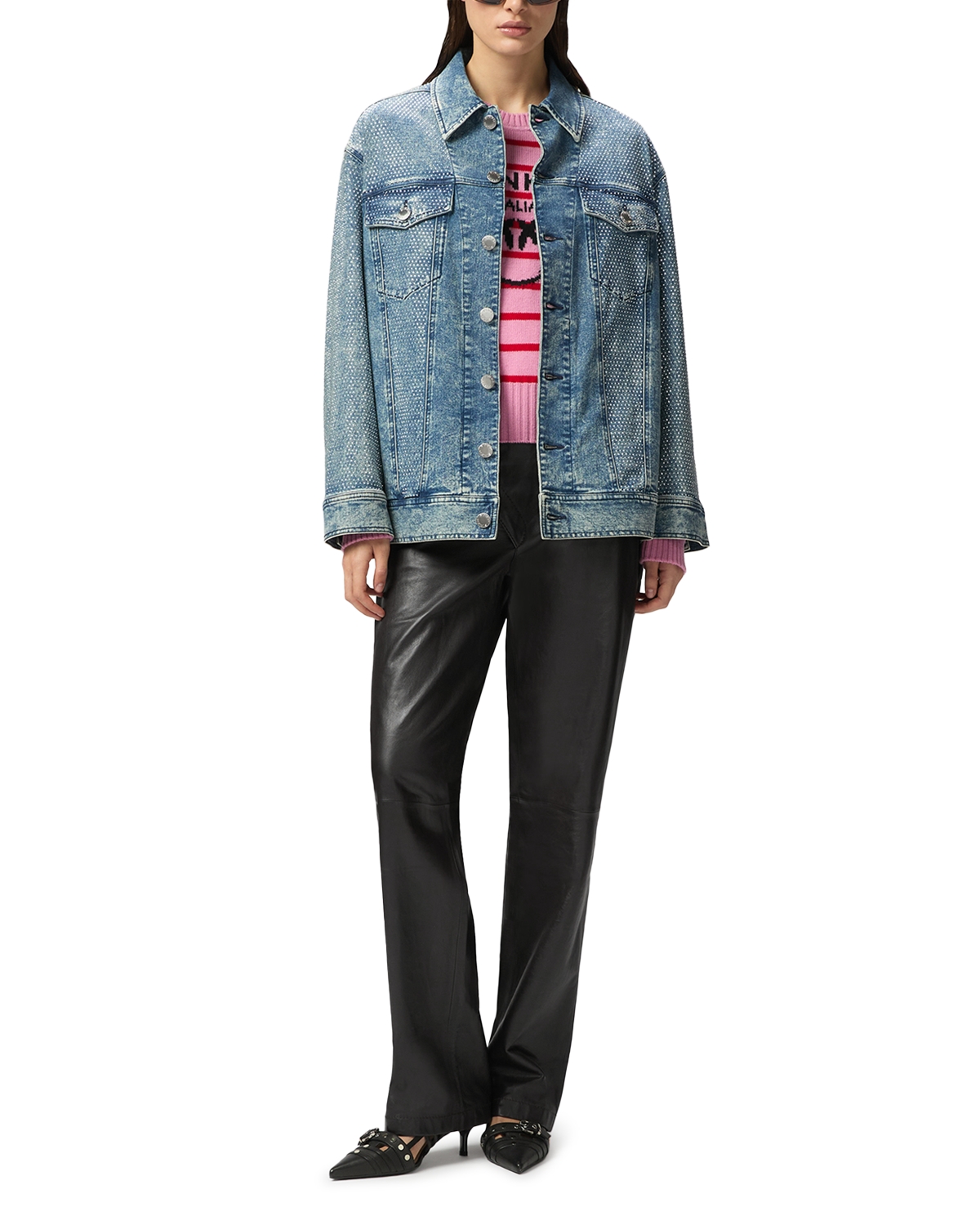 PINKO Pinko Embellished Denim Jacket